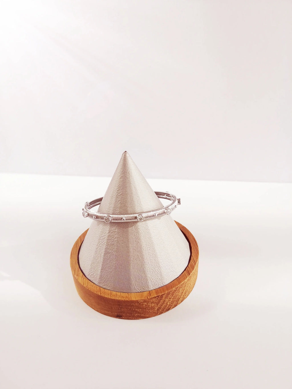 Crystal Grace Bangle Bracelet | Elegant Silver Crystal Jewelry ...